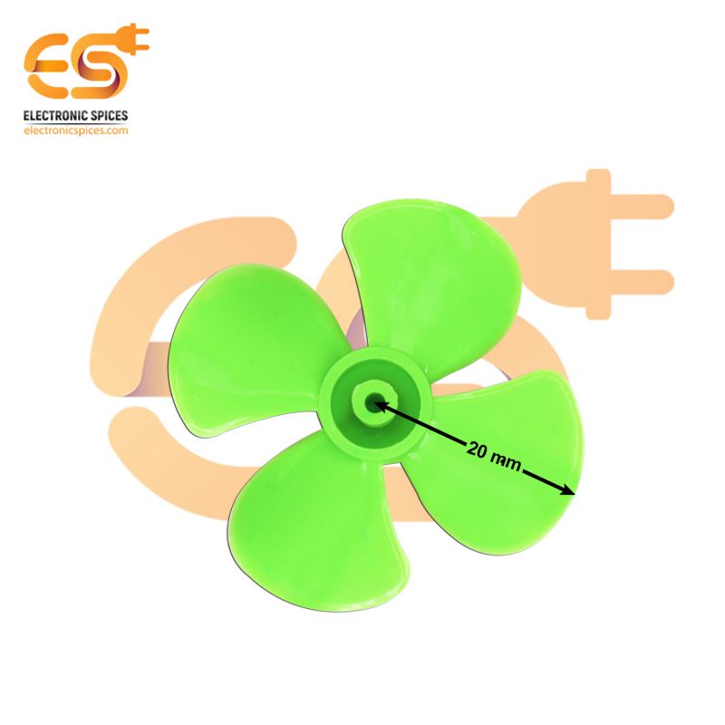 Buy 40mm diameter Multicolor 4 blade hard plastic build propeller pack ...