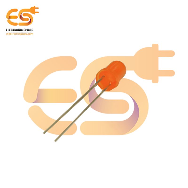 Buy 5mm Orange color LED round shapes pack of 100 (Orange in Orange)