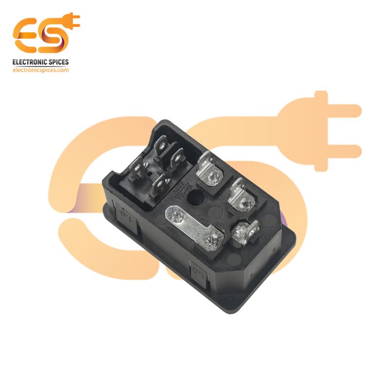 Buy Panel mount plug adaptor power socket connector 3 pins