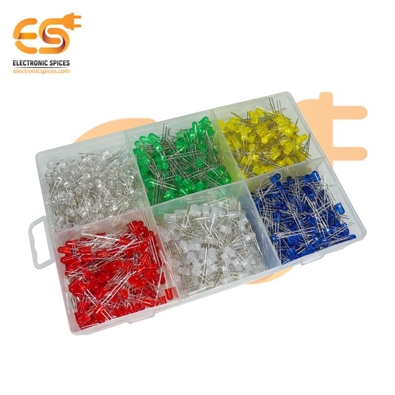 Buy 5mm LED round shape color - RED WHITE YELLOW GREEN BLUE and RGB