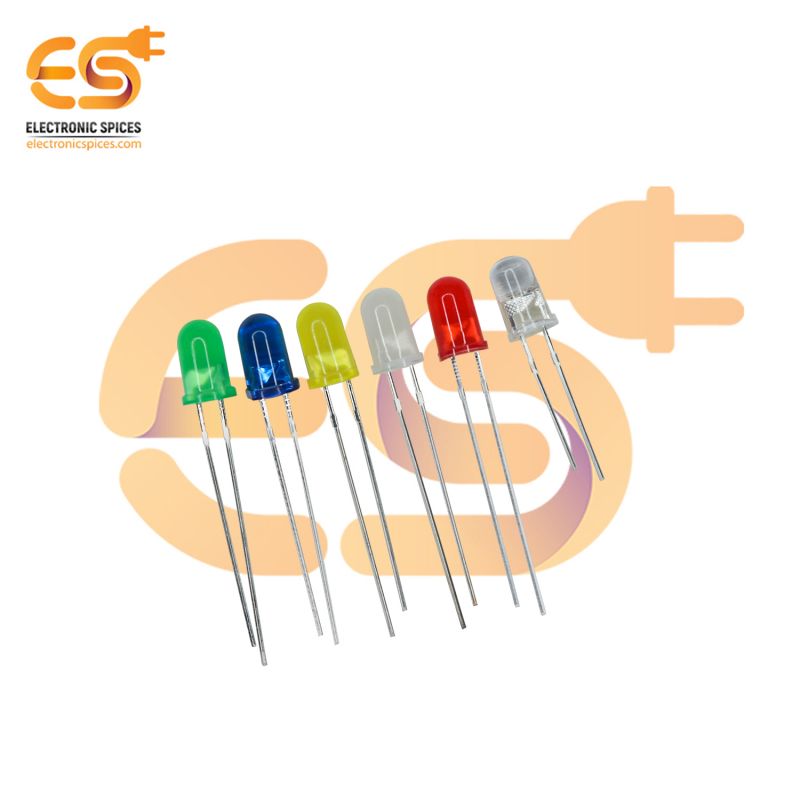 Buy 5mm LED round shape color - RED WHITE YELLOW GREEN BLUE and RGB