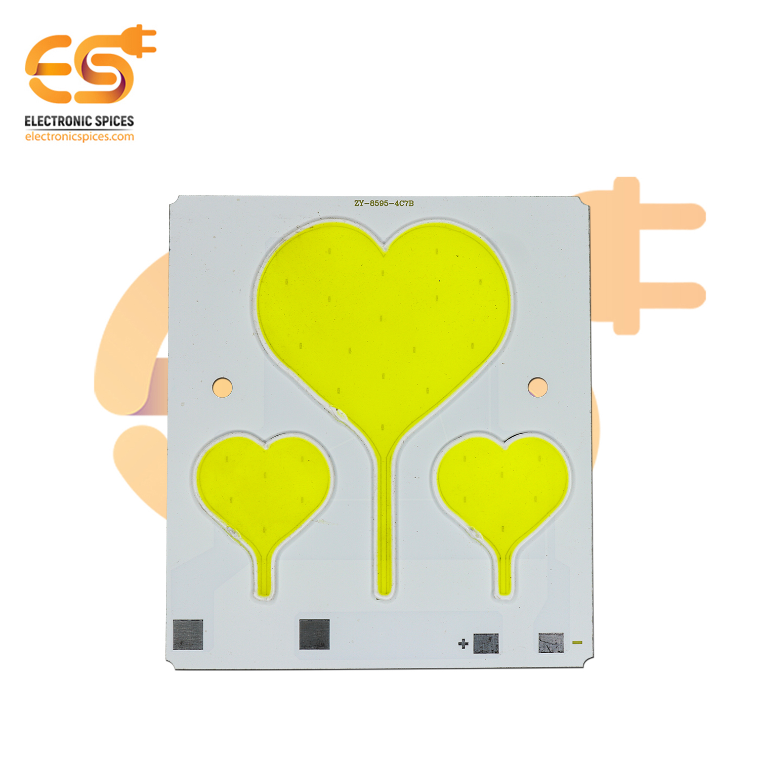 12V 15Watt DC LED Heart shape High brightness LED Aluminum Yellow bead ...