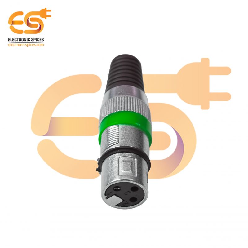 Buy Female Plugs Audio Mic Microphone Connector pack of 1pcs (GREEN)