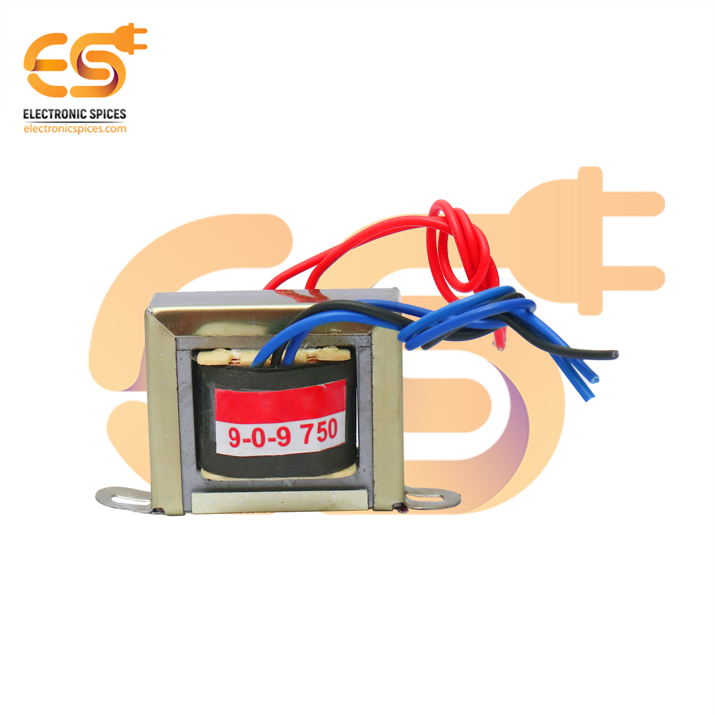 Buy 9-0-9 9V 750mA Center tapped step down transformer