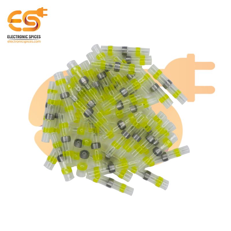 Buy SST-S41 Tin ring heat shrinkable terminal yellow colour 50pcs