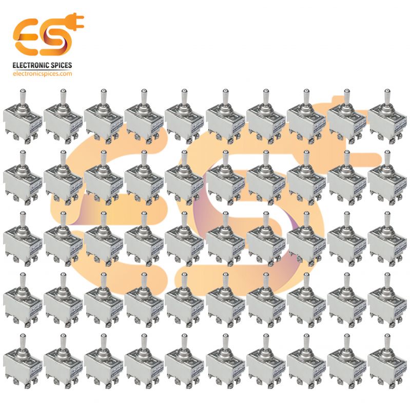 Buy 10A 250V 6-Pin Mini Toggle Switch ON/OFF (White) - 50pcs ...
