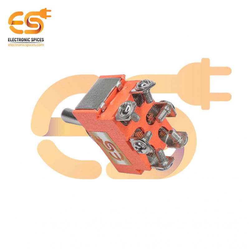 Buy 20A 250V 6-Pin Mini Toggle Switch ON/OFF (Orange) - 50pcs ...