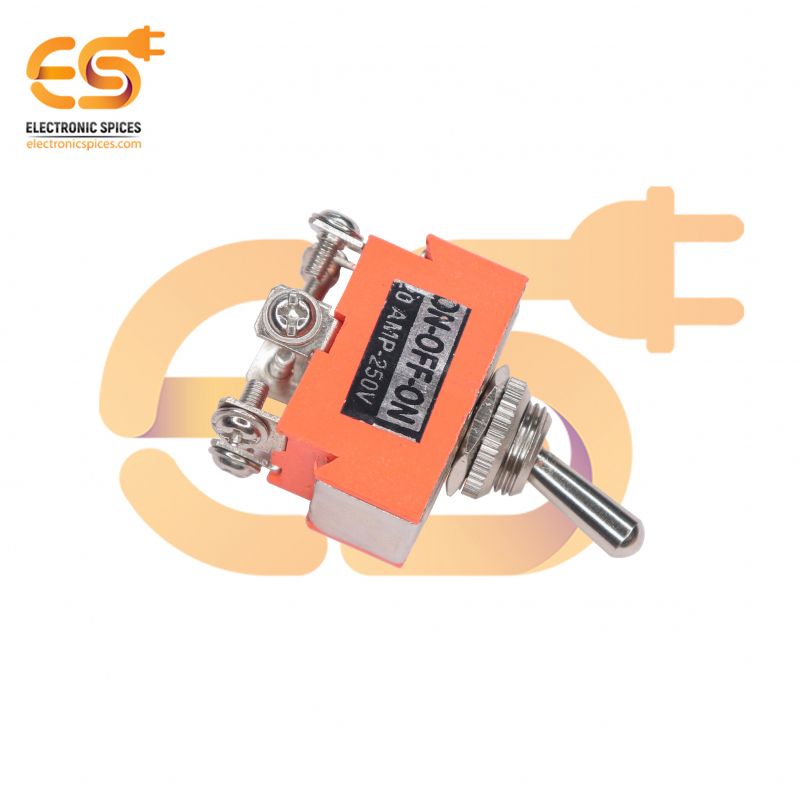 20A 250V 6-Pin Mini Toggle Switch ON/OFF (Orange) - 20pcs | Electronics ...