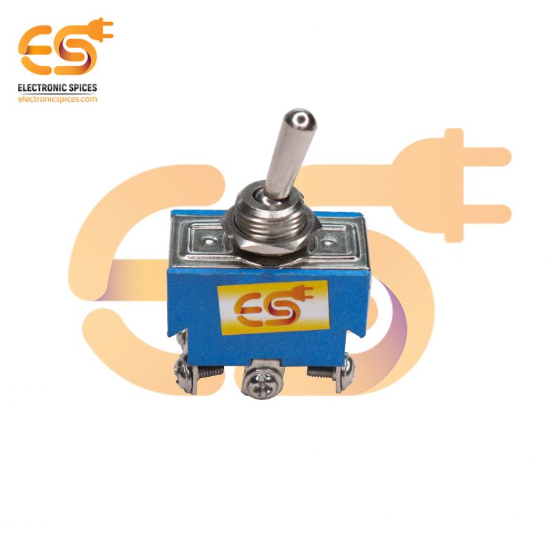 15A 250V 6-Pin Mini Toggle Switch ON/OFF (Blue) - 20pcs | Electronics ...