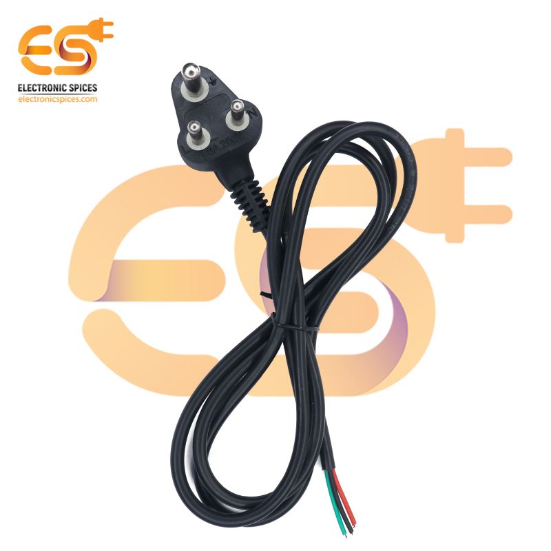 3 pin power supply, AC extension cord, power cable | Electronicspices