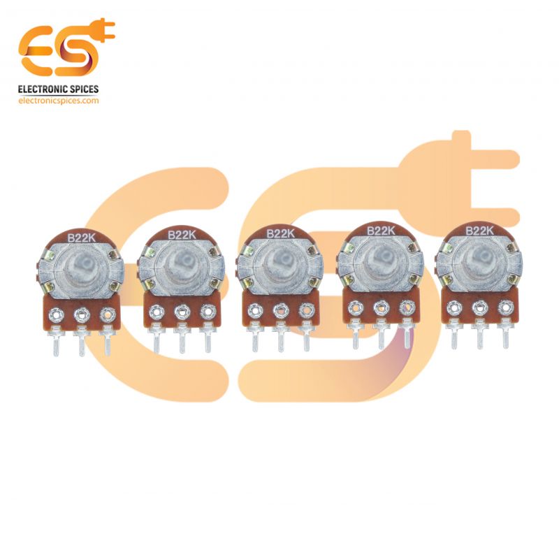 22K potentiometer D shaft handle 3 pin | Electronicspices