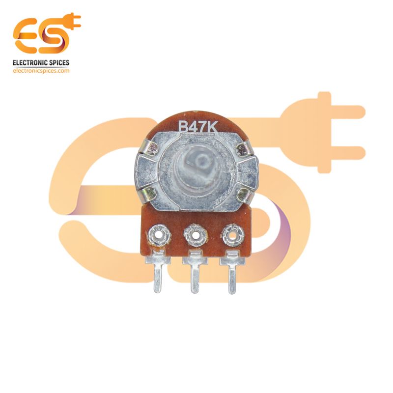 Buy 47K potentiometer D shaft handle 3 pin pack of 20pcs,