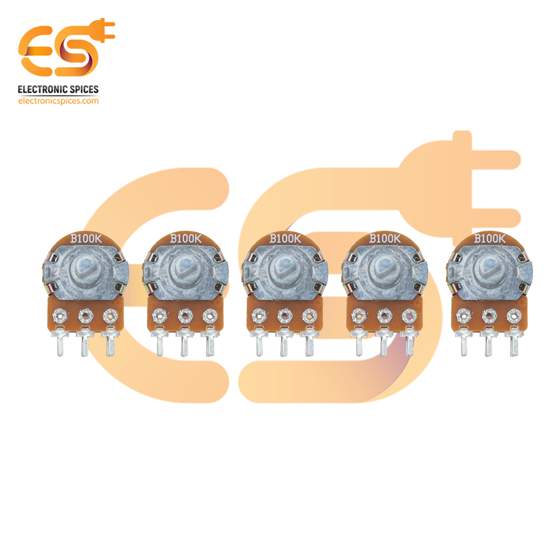 Purchase a 100K potentiometer. D shaft handle 6 pin