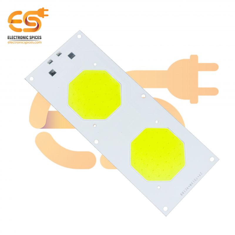 Buy 12V 5A 2 COB LED White color Hard strip light bulb Aluminum plate