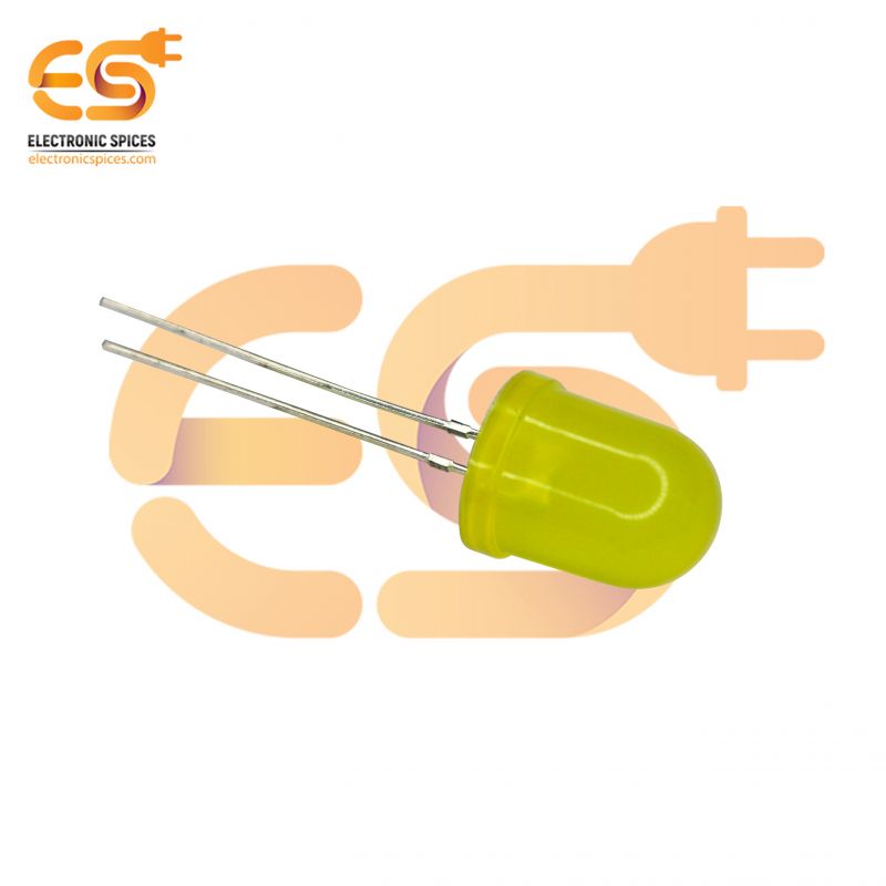 Buy Yellow LED 10mm - round shape | Electronicspices.com