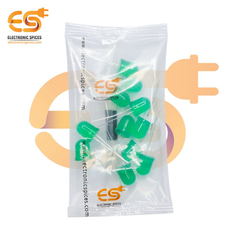 Buy 10mm Basic Green LED round shape
