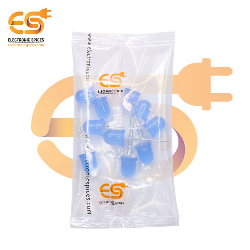 blue LEDs round shape 10mm | Electronicspices