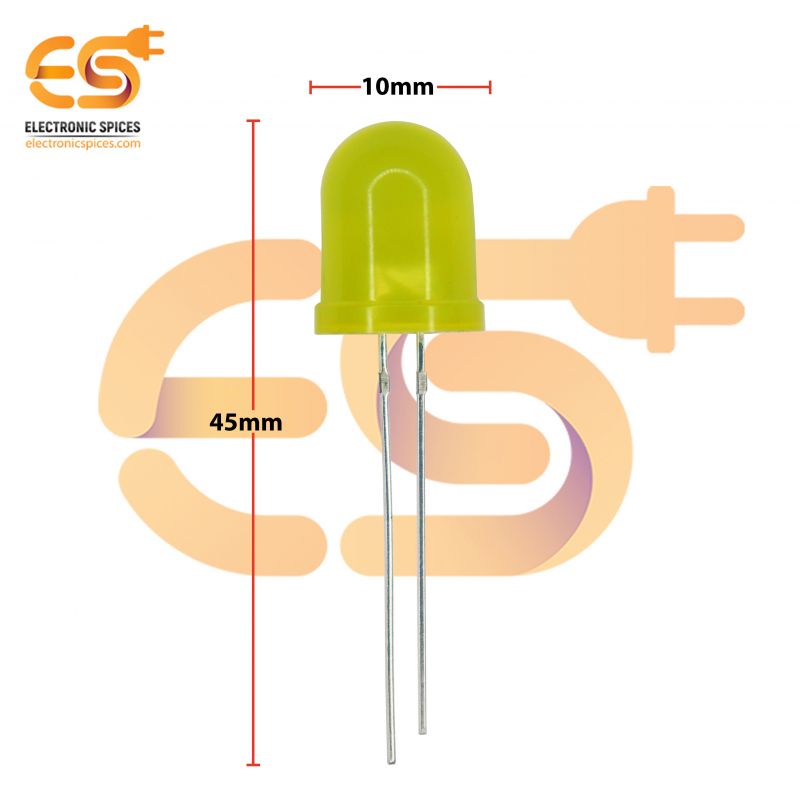 YELLOW LEDs round shape-Electronicspices.com