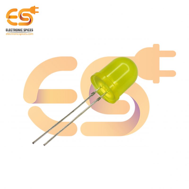 10mm Basic Yellow Led round shape | Electronicspices