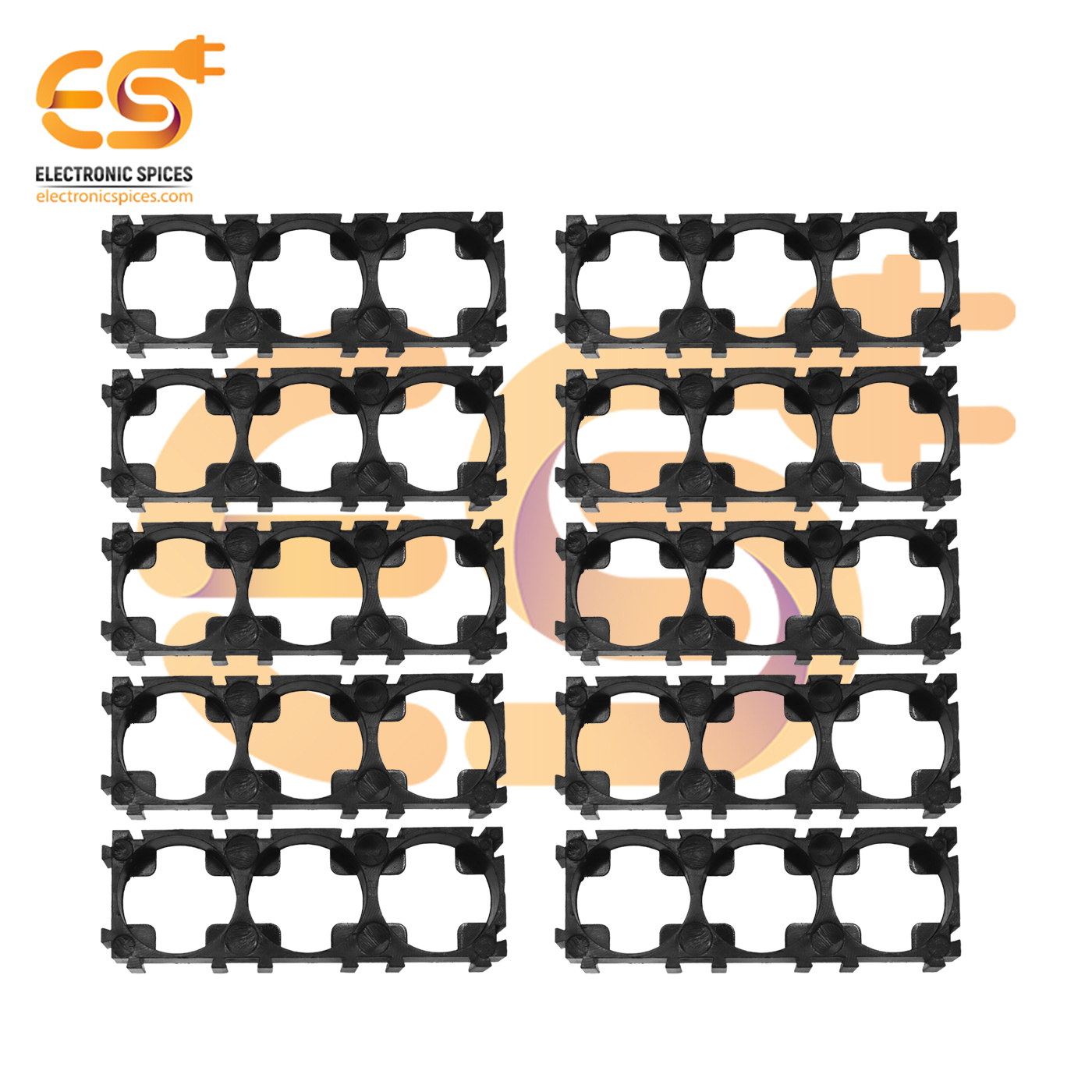 Buy 18650 Triple Lithium battery spacer hard plastic holder