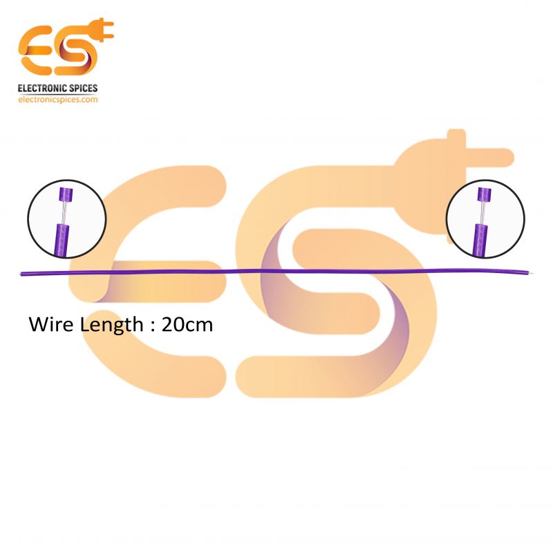 Copper Electrical Wire 28 AWG Purple Colour | Electronicspices