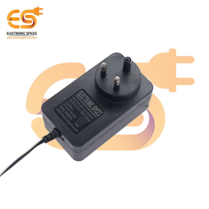 12V 2 Amp DC Power supply adapter | Electronicspices