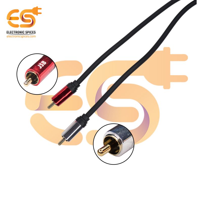 Mono Jack Connector 3.5mm Dual RCA Connector Male to Male Audio Connector