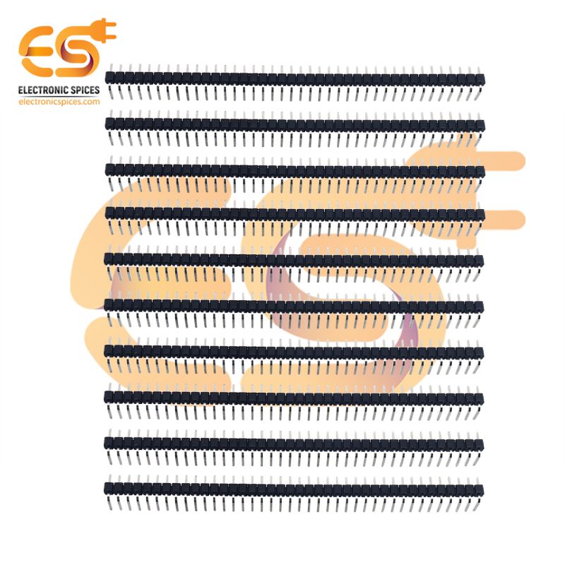 Buy Mini L shape (90° angle) Male Berg Strip 1*40 Pin headers pack of ...