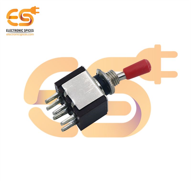Buy MTS201 6A 125V 6 pin DPDT mini toggle switches pack of 10pcs