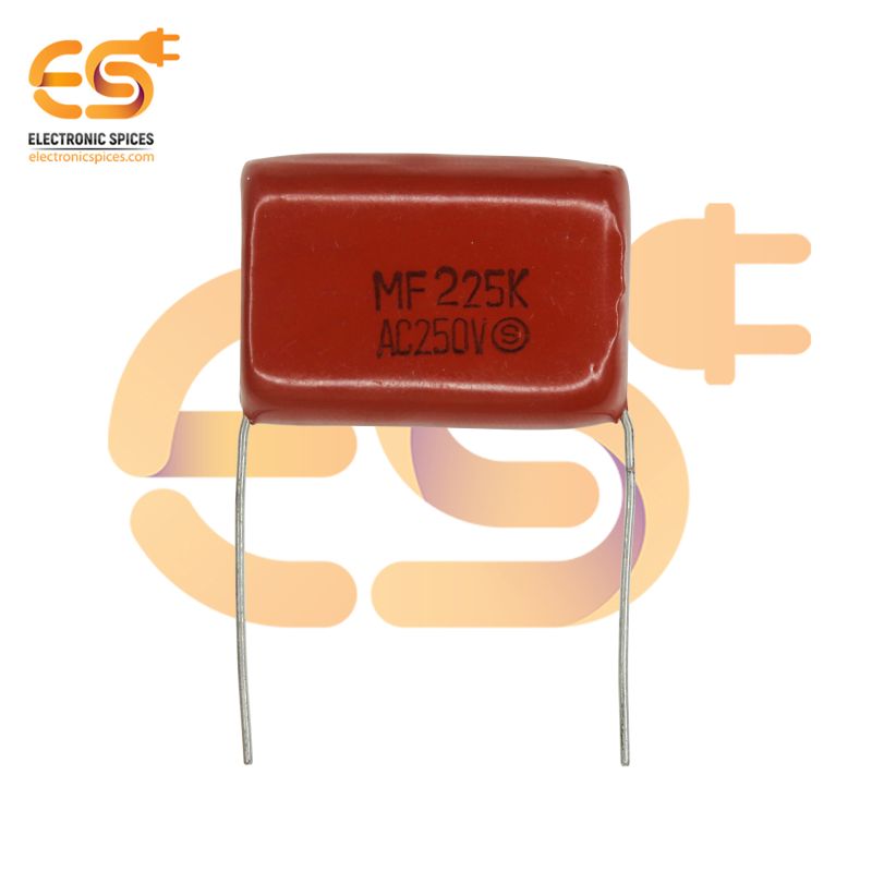 Buy 2.2uf 225J 250V CBB22 Metallized Polypropylene Film Capacitor, Pack ...