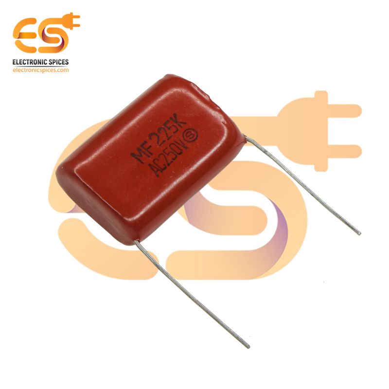 Buy 2.2uf 225J 250V CBB22 Metallized Polypropylene Film Capacitor, Pack ...