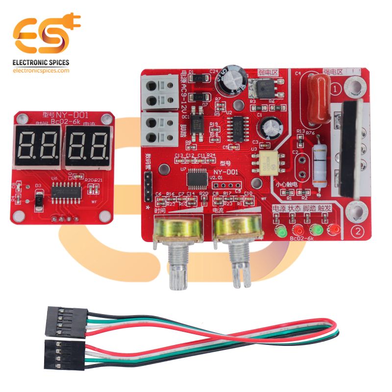 Buy 100A Spot Welding Machine DIY Controller Panel: Time & Current ...