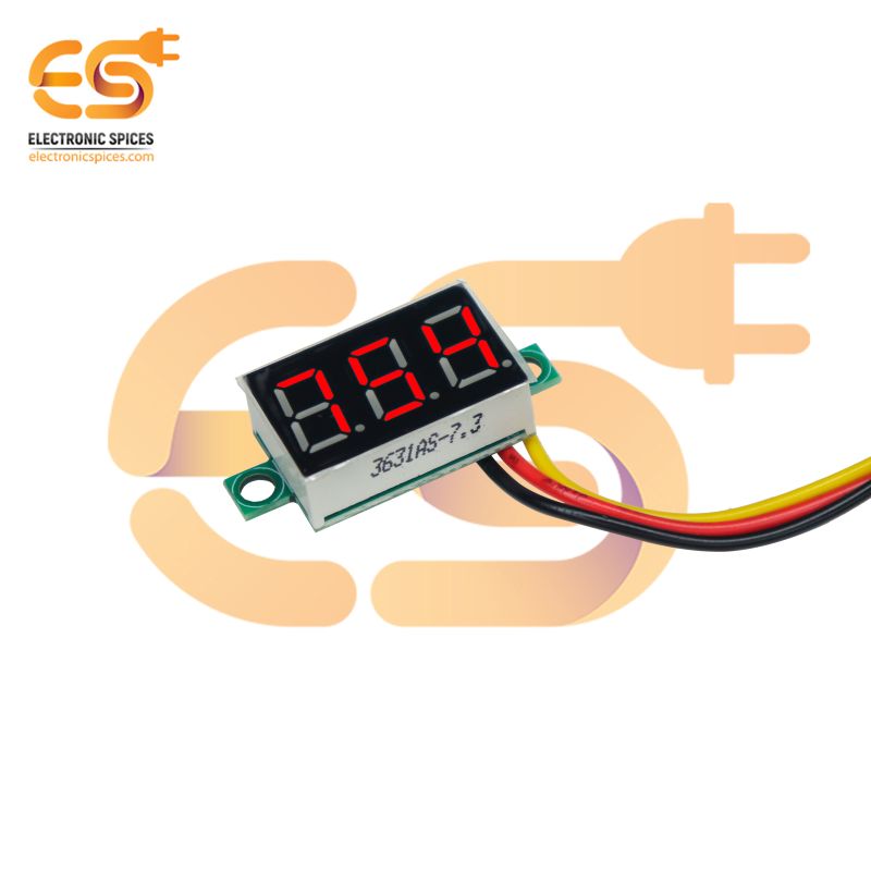 Buy 2.5V Inch 2.5V-30V Mini Digital Voltmeter Voltage Tester