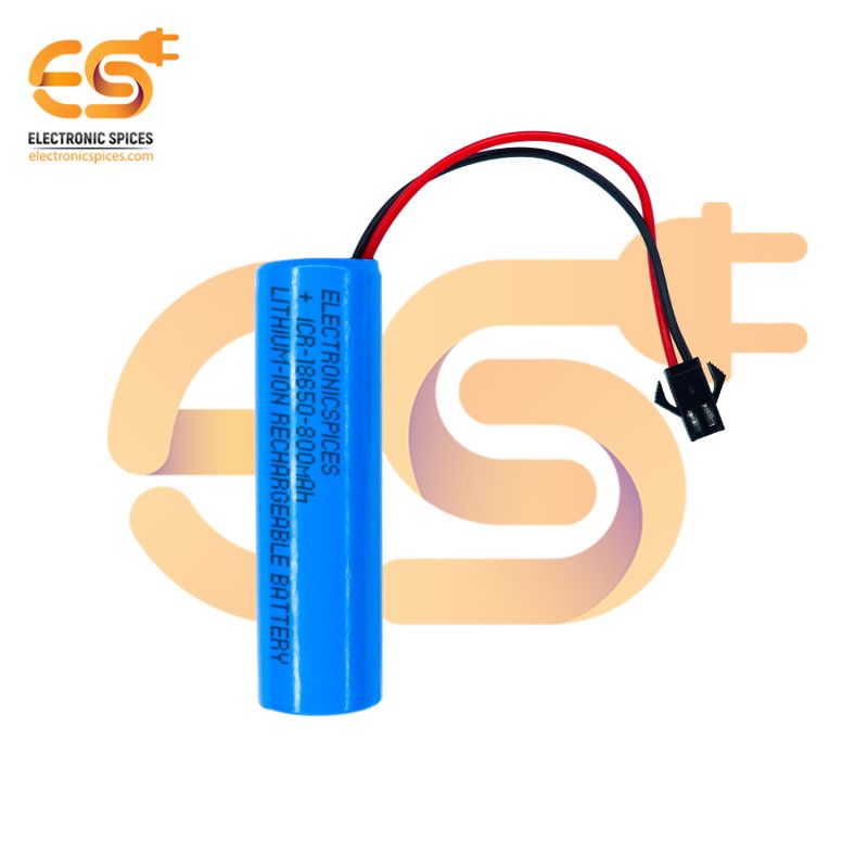 Buy 800mAh Rechargeable Lithium Battery with Wire and Black JST ...