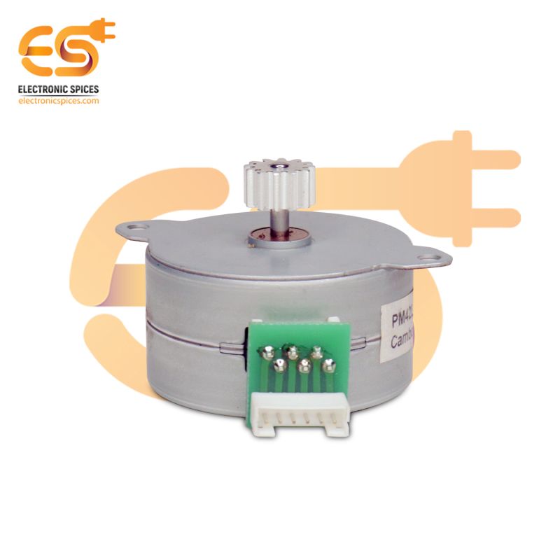 Buy DC Stepper Motor with 12 Teeth Gear—Micro Stepping Motor for DIY ...