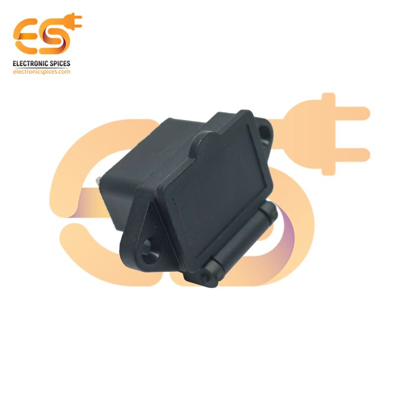 Buy AC14 Panel Mount Power Socket - 10A 250V with Spring Cover Pack of ...