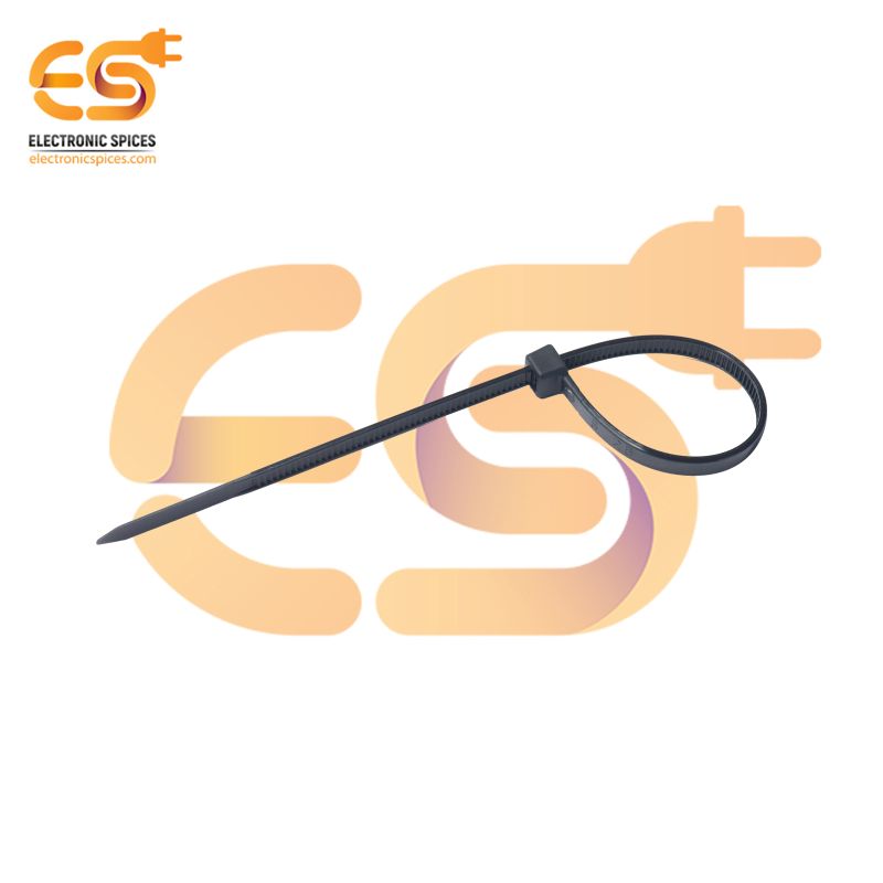 Keep Your Wiring Safe and Secure with 4.8x200mm Black Nylon 66 Cable Ties