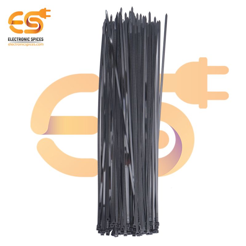 Buy 450mm Black color Multi-purpose Self-locking Nylon 66 industrial ...