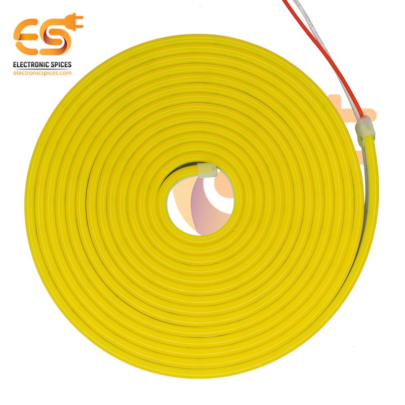 Buy 5m 12V Yellow Neaon Led Flexible | Electronicspices