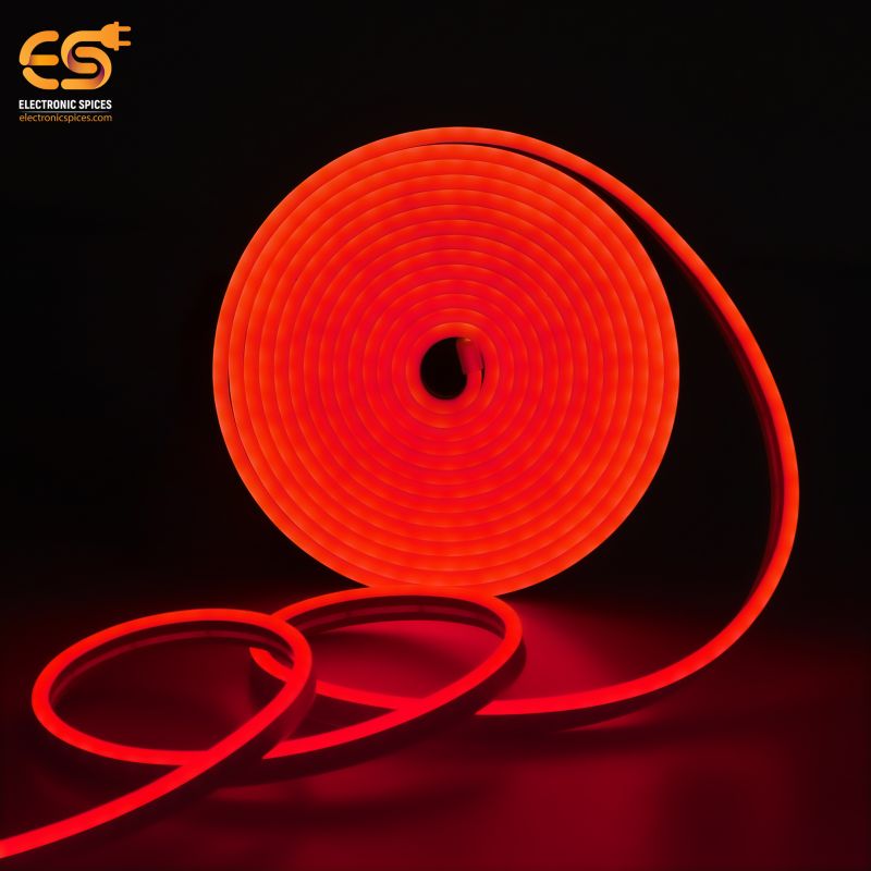 Buy 5m Red Waterproof Silicone Neon Flexible Strip Light | Durable ...