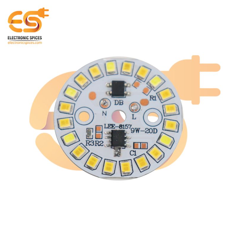 Buy 220V 9W Round AC LED Strip, 20 LEDs, White Color, Pack of 10 at ...