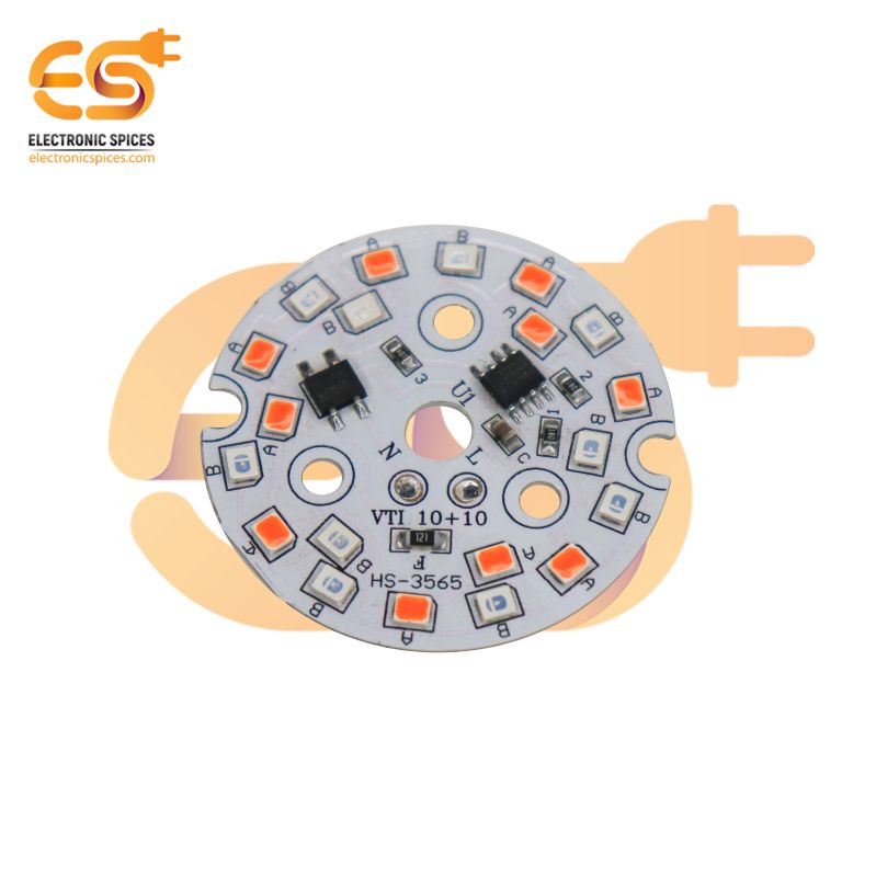 Buy 220V 9W Round 2 In 1 Multi Color DOB LED Bulb (Red, Blue) | Buy ...