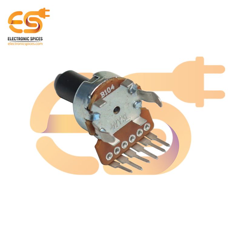 Buy 100K Linear Taper Single Row 6-Pin Potentiometer | High Quality ...