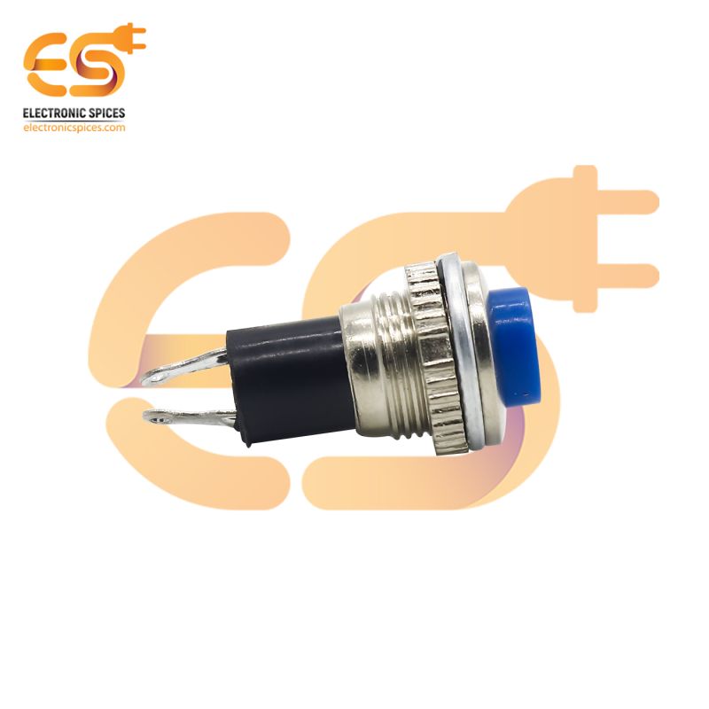 10mm Panel Mount Momentary Push Button Switch Blue Color