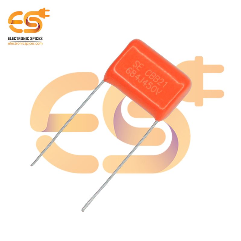 450V CBB21 Metallized Polypropylene Film Capacitor Pack of 5pcs