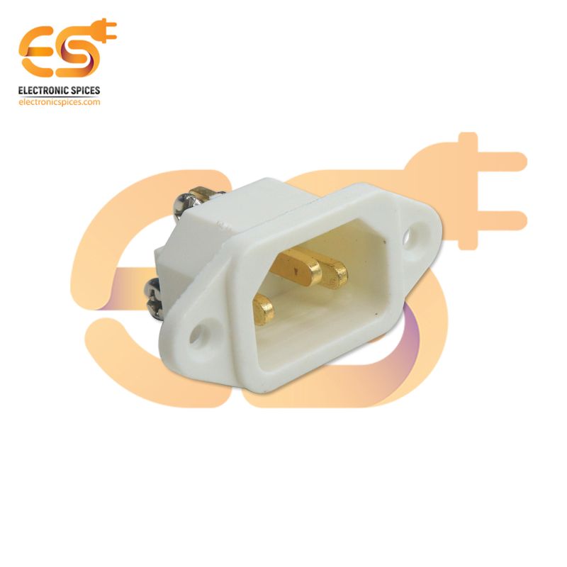 Buy Ac - 04 10A 250V Panel Mount Plug Power Adapter Socket,