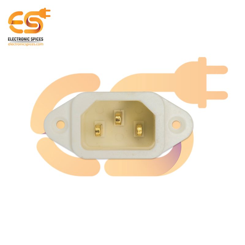 Buy Ac - 04 10A 250V Panel Mount Plug Power Adapter Socket,
