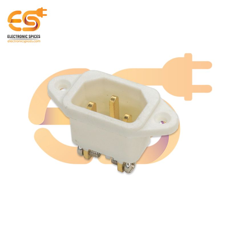 Buy Ac - 04 10A 250V Panel Mount Plug Power Adapter Socket,