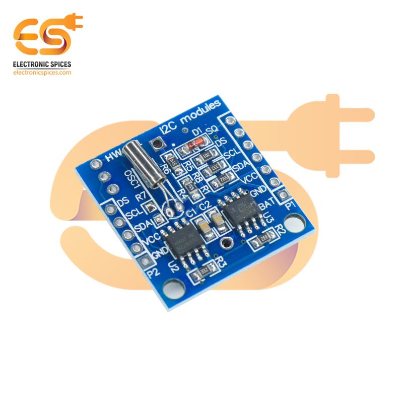 Buy Rtc I2c Ds1307 Digital Clock Module With At24c32 At Electronics Spices 9482