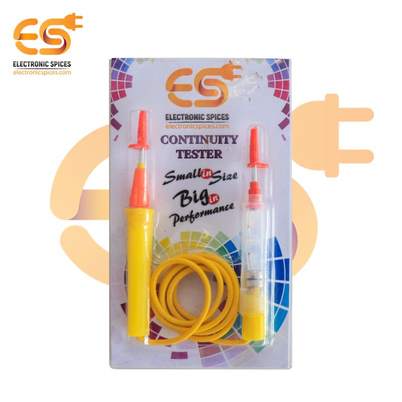 Continuity Tester with LED Light - 3V Button Cell Battery